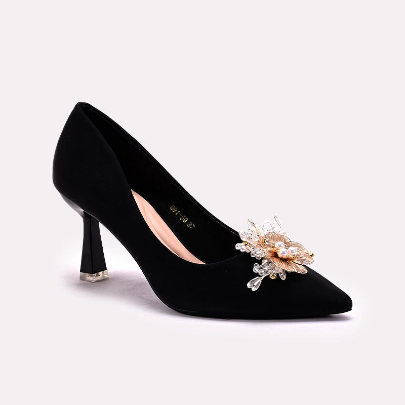 Fancy Court Shoes Black 0450159 – 1st Step Shoes & Bags