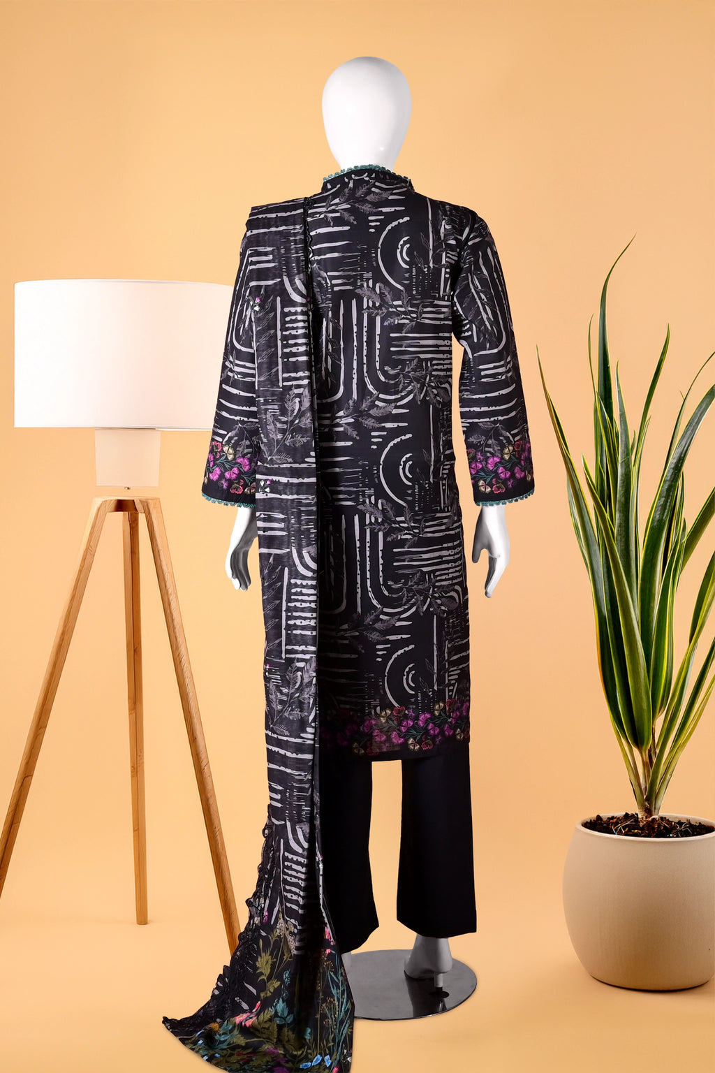 Black Atlas 3 Piece Stitched Khaddar Suit 15D0125 – 1st Step Shoes & Bags