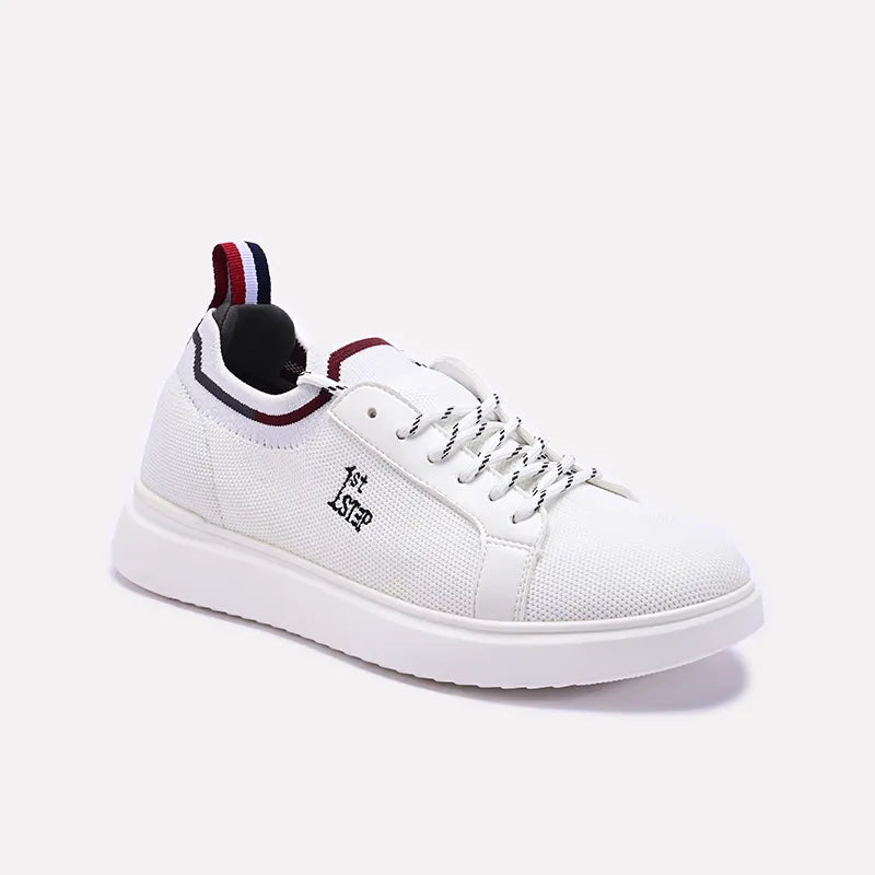 White Walking Sneakers For Men 0120546 – 1st Step Shoes & Bags