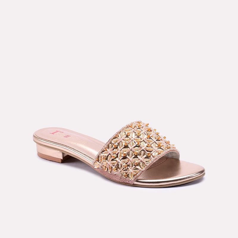 Peach Fancy Slipper 0412721 – 1st Step Shoes & Bags