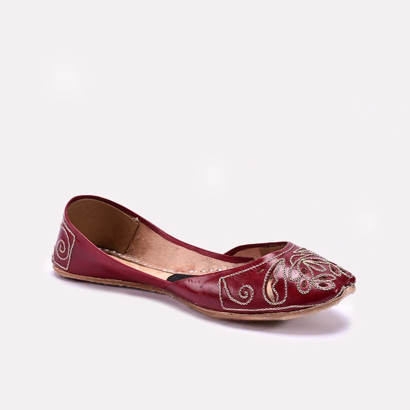 Maroon Khussa For Women 0440816 – 1st Step Shoes & Bags